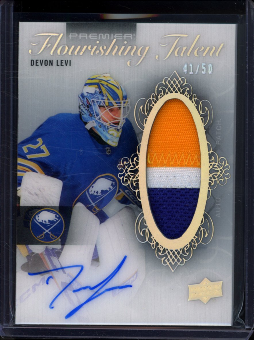 Devon Levi 2023 Upper Deck Premier #FT-DL Flourishing Talent - Auto ...