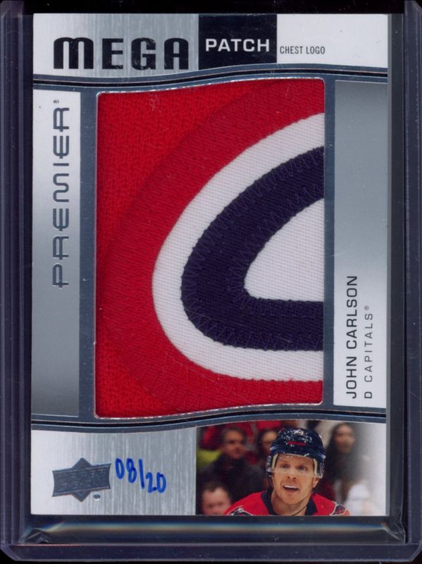 John Carlson 2023 Upper Deck Premier #PMP-JC Premier Mega Patch Chest ...