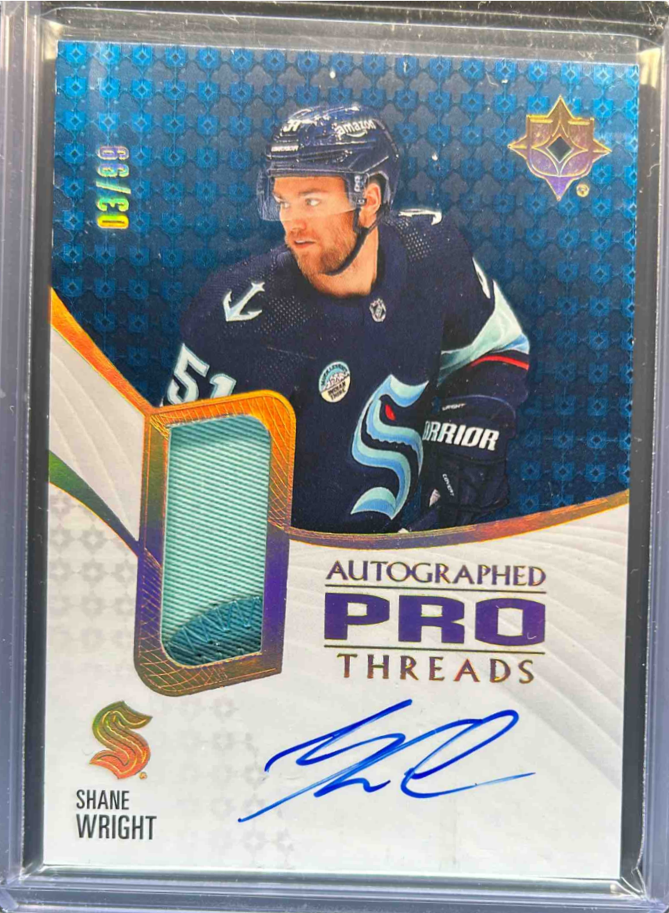 Shane Wright 2023 Ultimate Collection #PT-SW Pro Threads /10 Price ...
