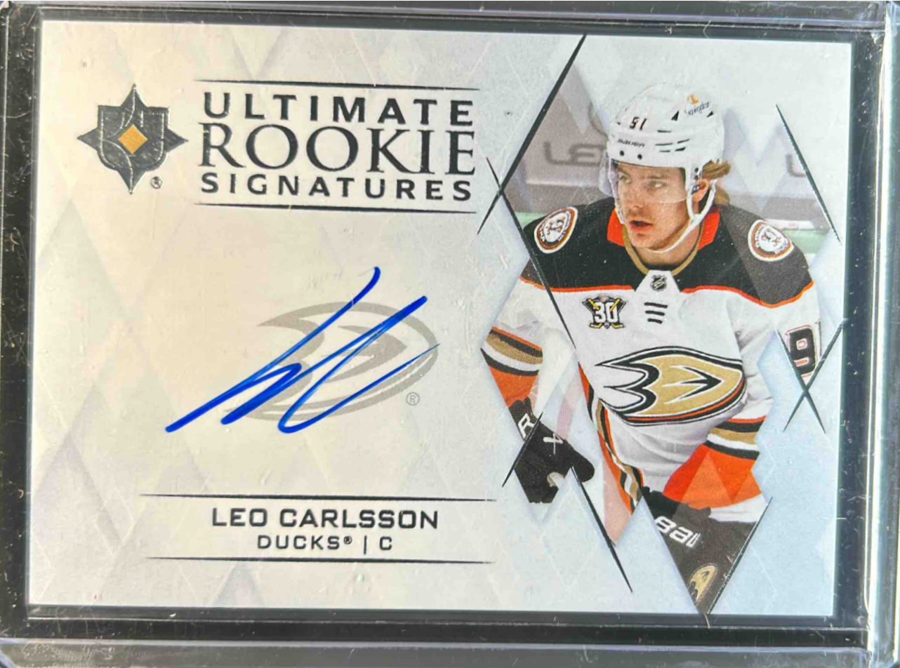 Leo Carlsson 2023 Upper Deck Ultimate Collection #URS-LC Ultimate Rookie Signatures Price Guide ...