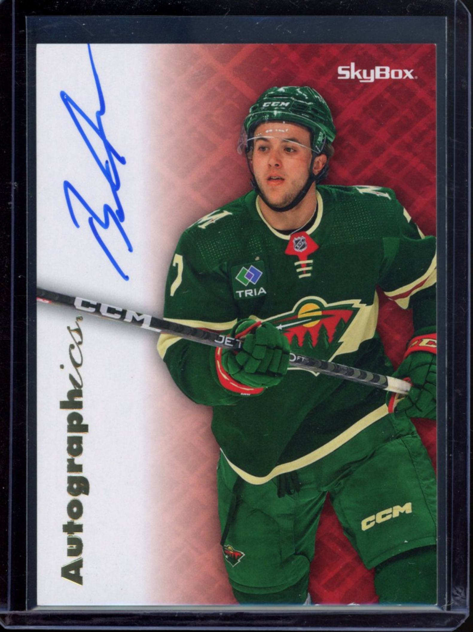 Brock Faber 2023 Upper Deck Skybox E-X 2000 #AG-BF Autographics Rookies ...