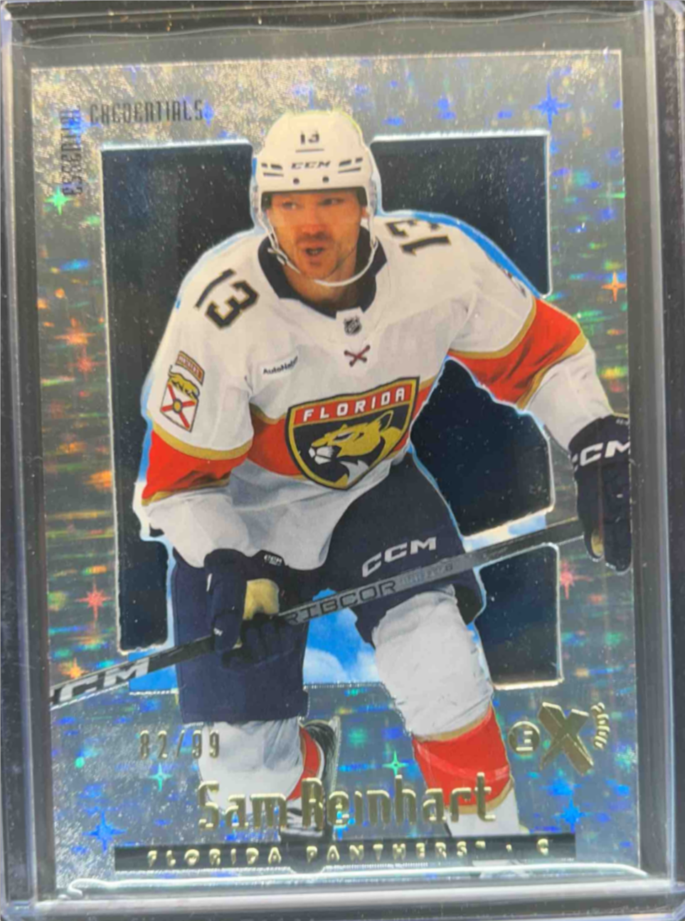 Sam Reinhart 2023 Skybox E-X 2000 #86 Essential Credentials /99 Price ...