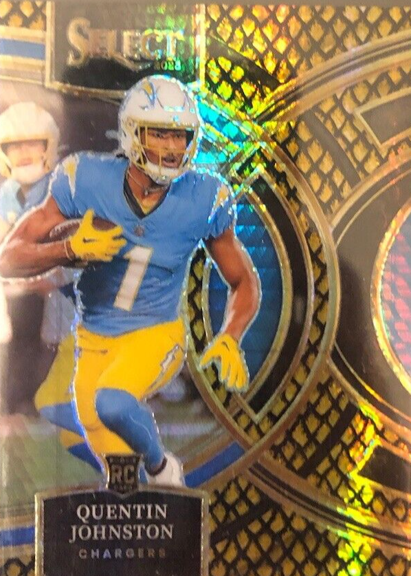 Quentin Johnston 2023 Select #196 Premier Level Gold Dragon Scale /10 ...