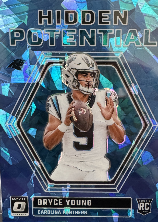 Bryce Young 2023 Optic #HP-BY Hidden Potential - Ice /15 Price Guide ...
