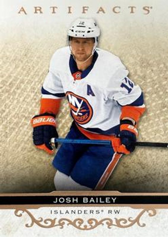 Josh Bailey 2021 Upper Deck Artifacts #50 Rose Gold Price Guide ...