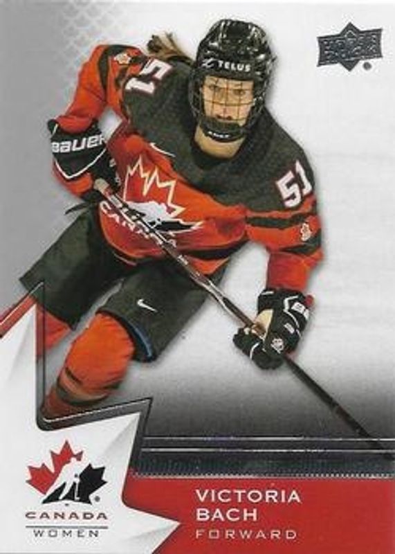 Victoria Bach 2020 Upper Deck Team Canada Juniors #44 Base Price Guide ...