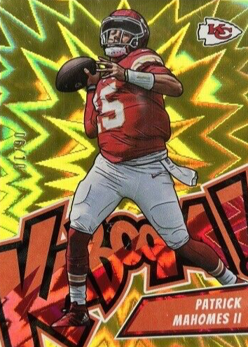 Patrick Mahomes II 2023 Absolute #K3 Kaboom! (Vertical) - Gold /10 ...