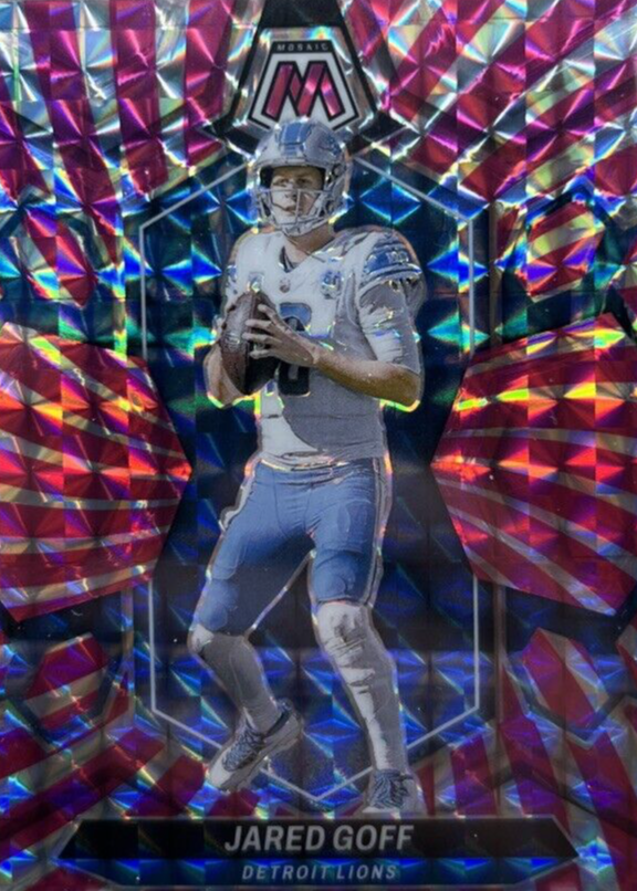 Jared Goff 2024 Mosaic #71 Pink Swirl /13 Price Guide - Sports Card ...