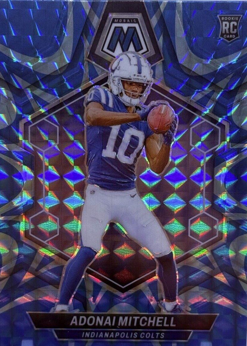 Adonai Mitchell 2024 Mosaic #350 Reactive Blue Price Guide - Sports ...