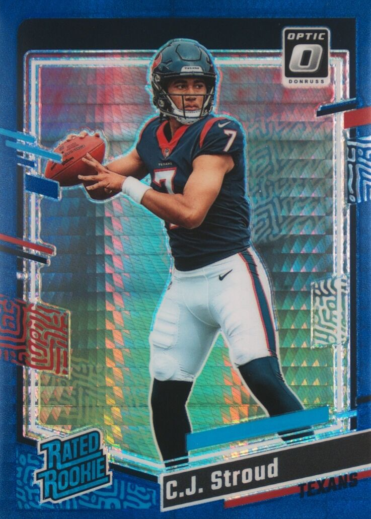 CJ Stroud 2023 Optic #244 Blue Hyper Price Guide - Sports Card Investor