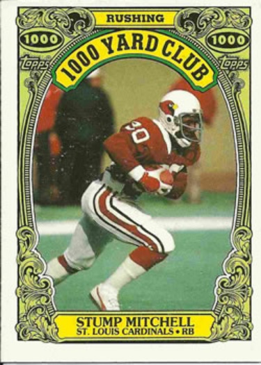 Stump Mitchell 1986 Topps #25 1,000 Yard Club Price Guide - Sports Card ...