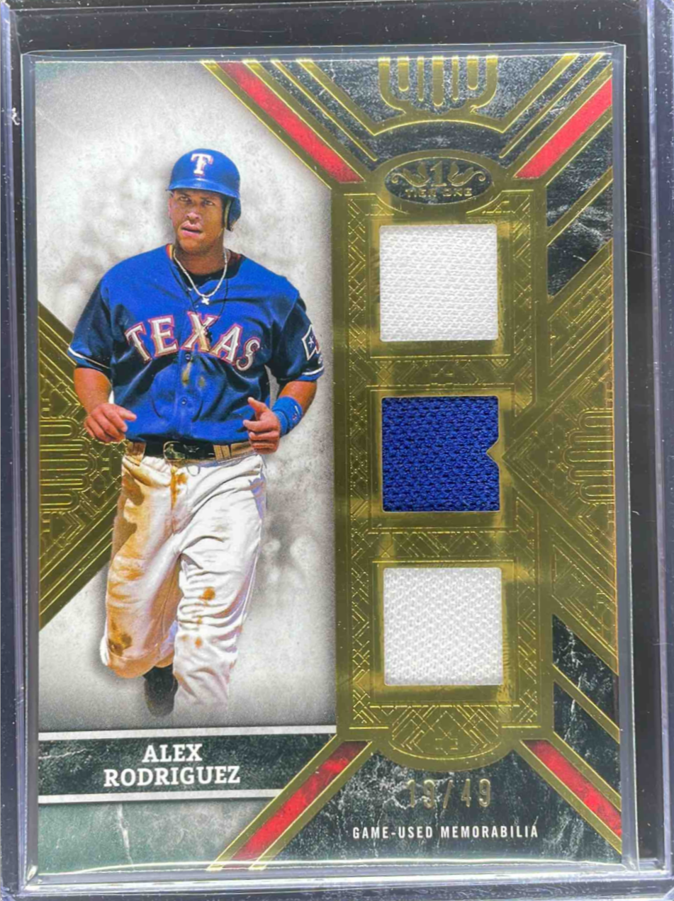 Alex Rodriguez 2025 Topps Tier One #T1TR-ARO Tier One Triple Relics /49 ...