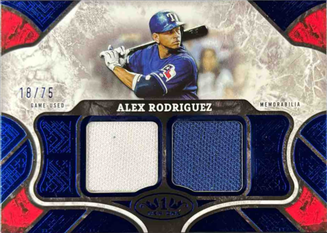 Alex Rodriguez 2025 Topps Tier One #T1R-AROD Tier One Relics - Dual /75 ...