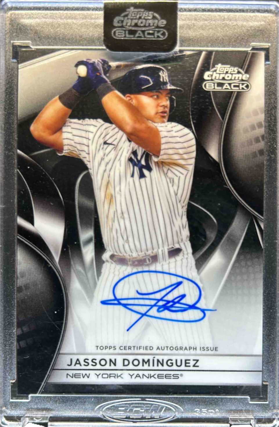 Jasson Dominguez 2025 Topps Chrome Black #CBA-JD Autographs Price Guide ...
