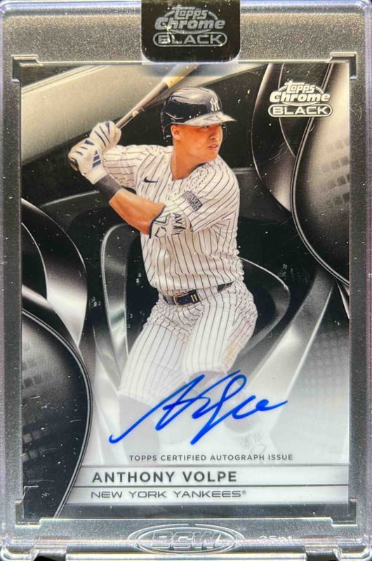 Anthony Volpe 2025 Topps Chrome Black #CBA-AV Autographs Price Guide ...