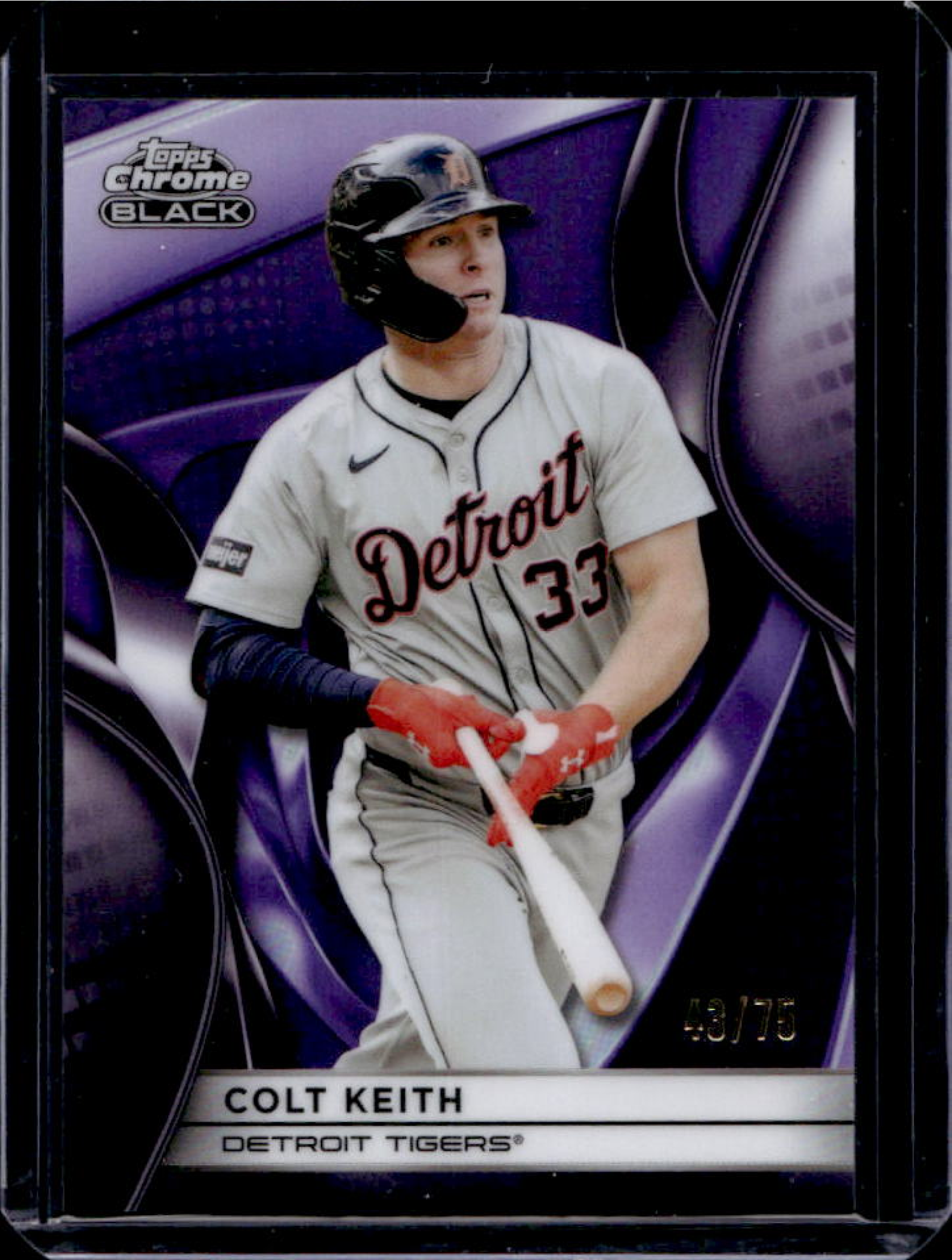 Colt Keith 2025 Topps Chrome Black #75 Purple Refractor /75 Price Guide ...