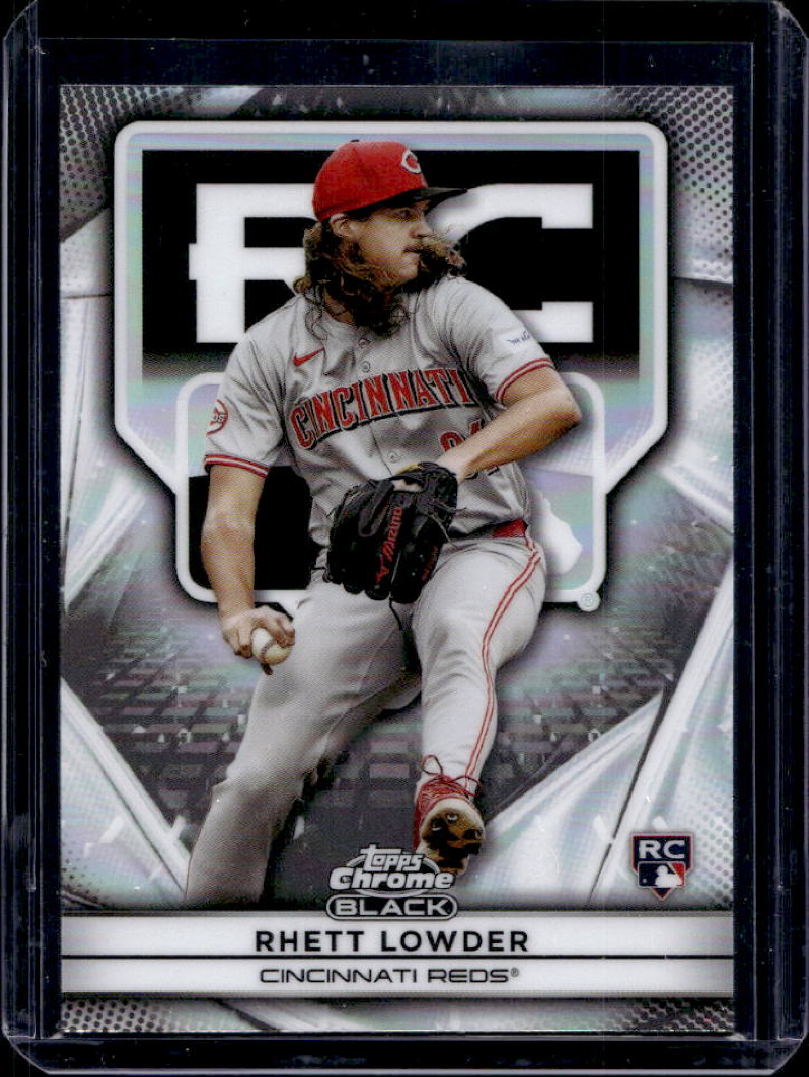 Rhett Lowder 2025 Topps Chrome Black #146 Rookie Design Variations ...