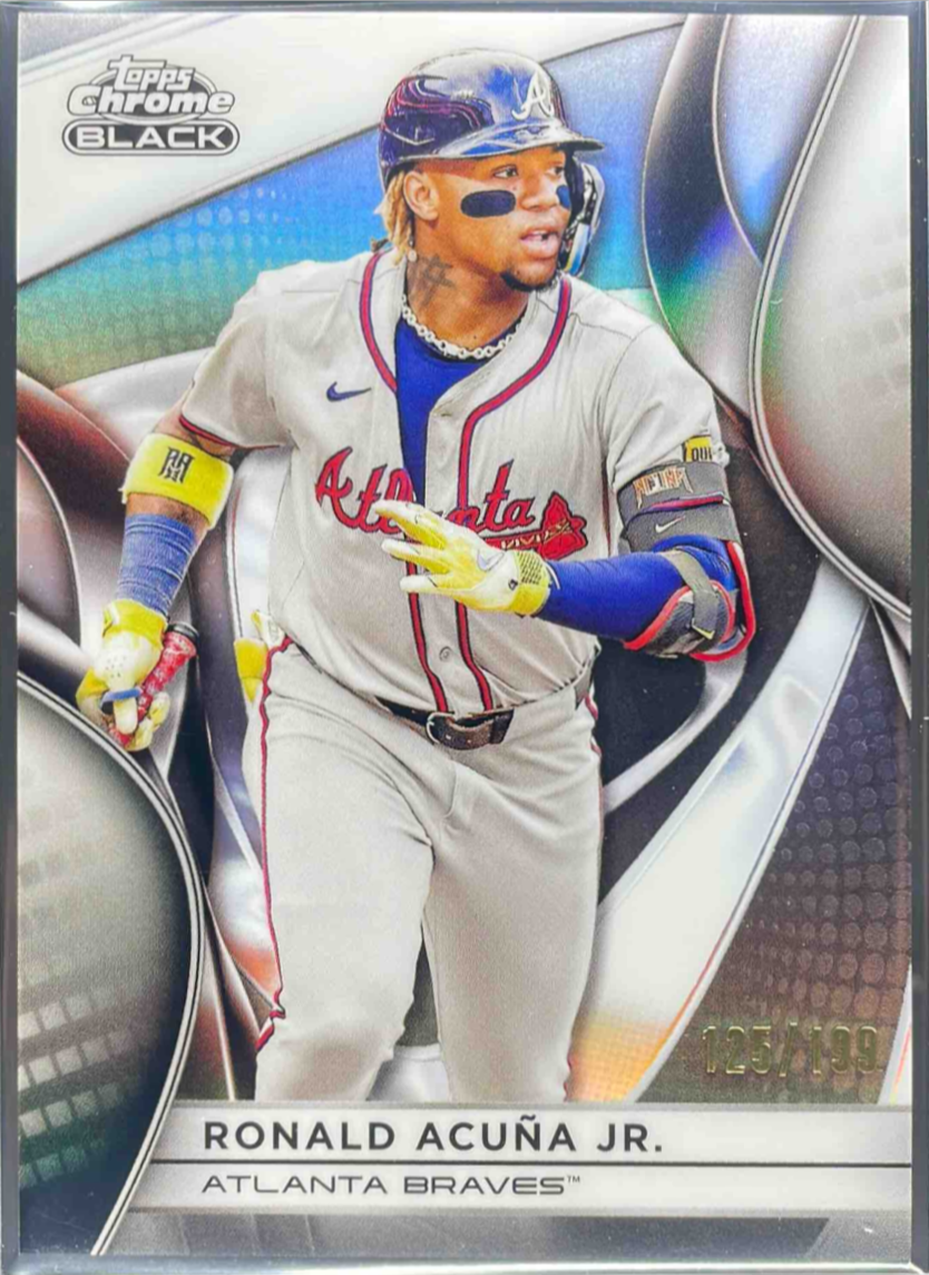 Ronald Acuna Jr. 2025 Topps Chrome Black #150 Refractor /199 Price ...