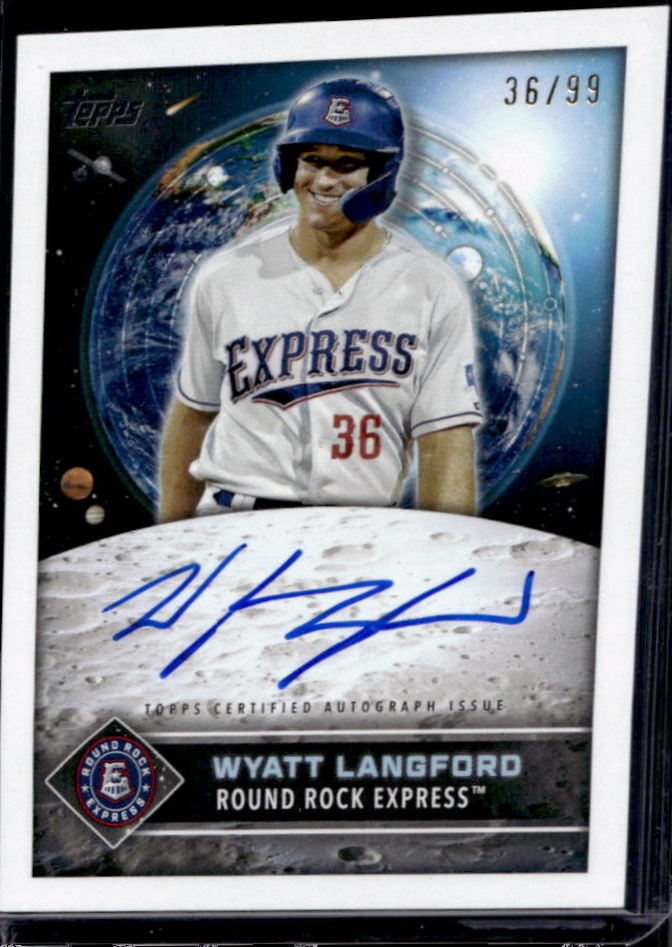 Wyatt Langford 2024 Topps Pro Debut #FCA-WL Future Cornerstones ...
