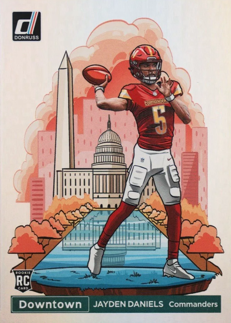 Jayden Daniels 2024 Donruss #16 Downtown /(SSP) Price Guide - Sports ...