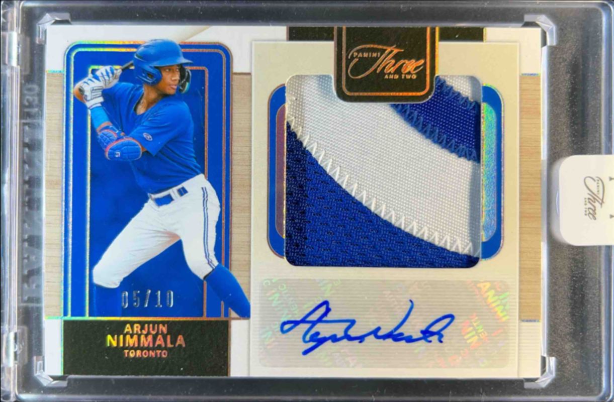 Arjun Nimmala 2024 Panini Three and Two #JSS-AN Jersey Swatch ...
