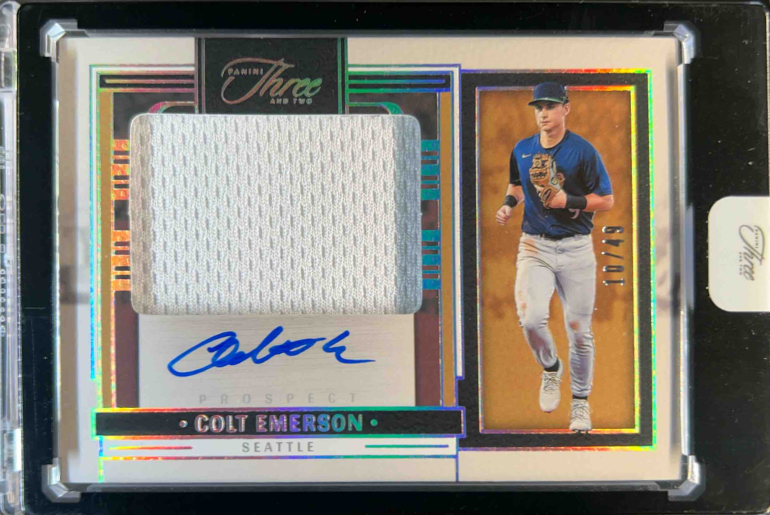 Colt Emerson 2024 Panini Three and Two #PJA-CE Prospect Jersey ...
