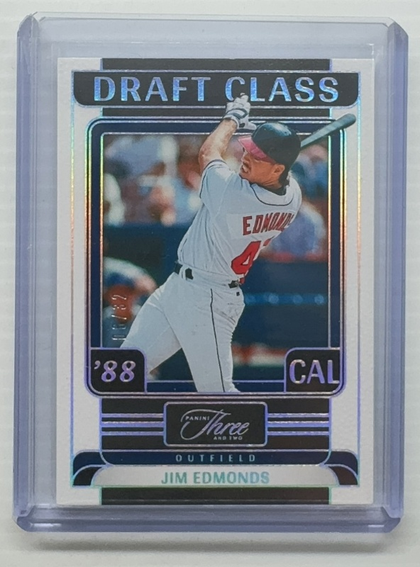 Jim Edmonds 2024 Panini Three and Two #22 Draft Class - Full Count /32 ...