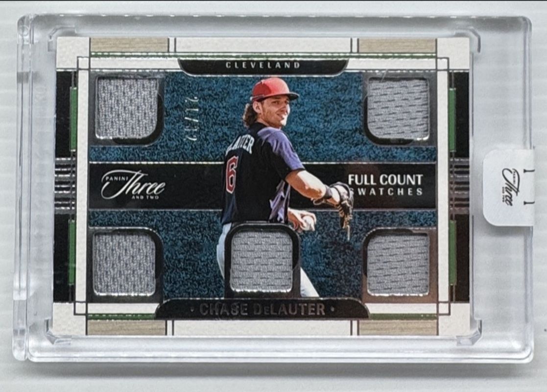 Chase DeLauter 2024 Panini Three and Two #FCS-CD Full Count Swatches ...