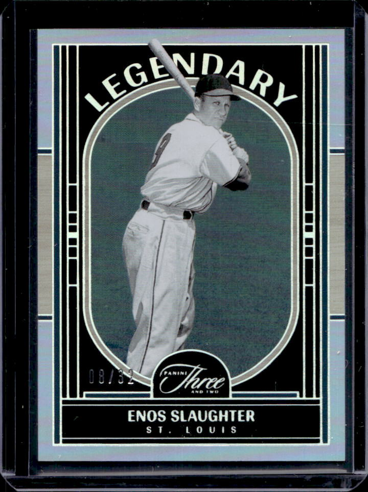 Enos Slaughter 2024 Panini Three and Two #23 Legendary - Three & Two ...