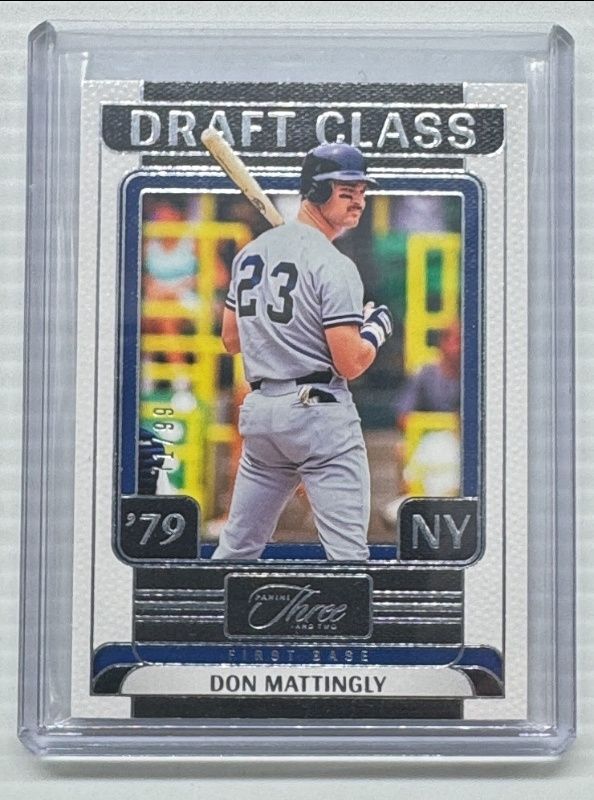 Don Mattingly 2024 Panini Three and Two #39 Draft Class /99 Price Guide ...