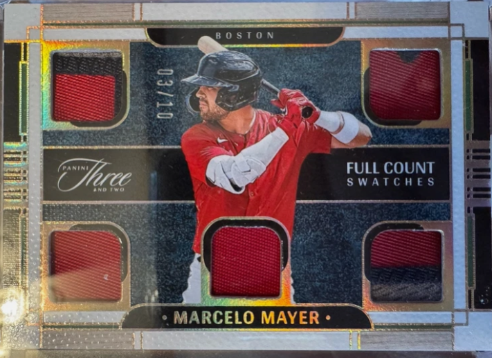 Marcelo Mayer 2024 Panini Three and Two #FCS-MM Full Count Swatches ...