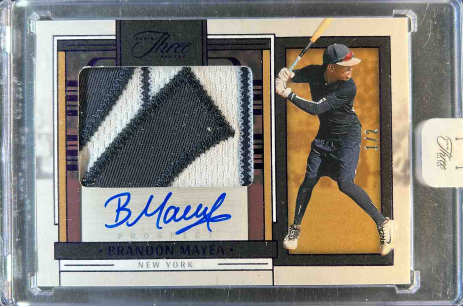 Brando Mayea 2024 Panini Three and Two #PJA-BM Prospect Jersey ...