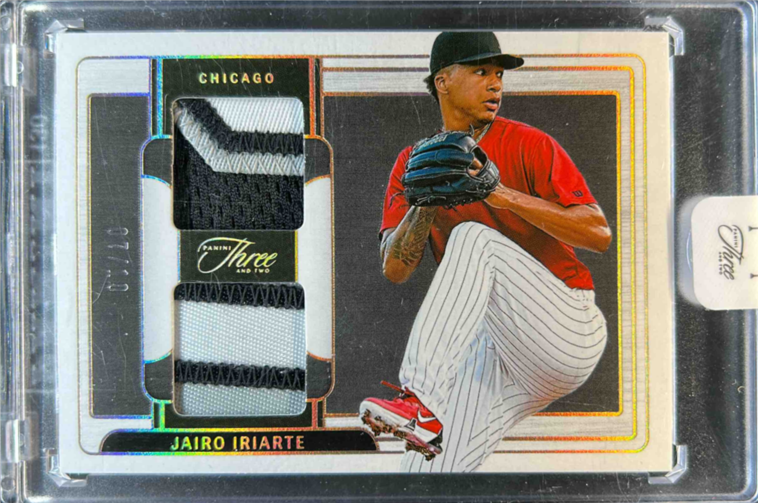 Jairo Iriarte 2024 Panini Three and Two #PDJ-JI Prospect Dual Jerseys ...