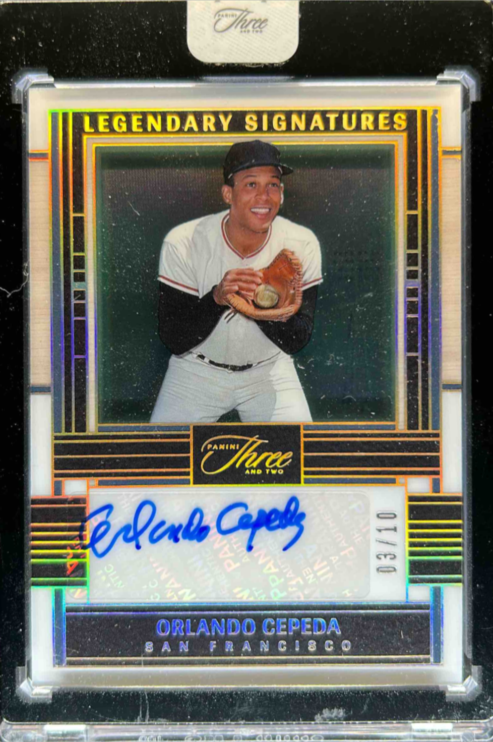 Orlando Cepeda 2024 Panini Three and Two #LEG-OC Legendary Signatures ...
