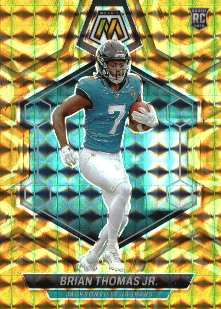 Brian Thomas Jr. 2024 Mosaic #323 Reactive Yellow Price Guide - Sports ...