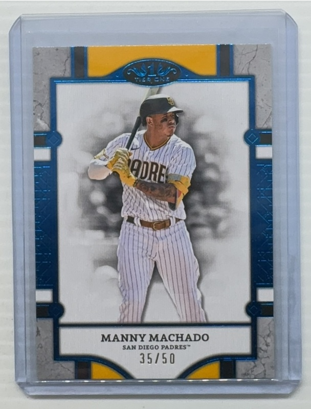 Manny Machado 2024 Topps Tier One #59 Blue Foil /50 Price Guide ...