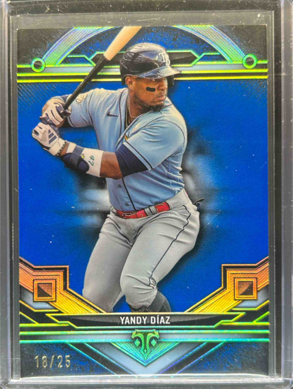 Yandy Diaz 2024 Topps Triple Threads #171 Sapphire /25 Price Guide ...