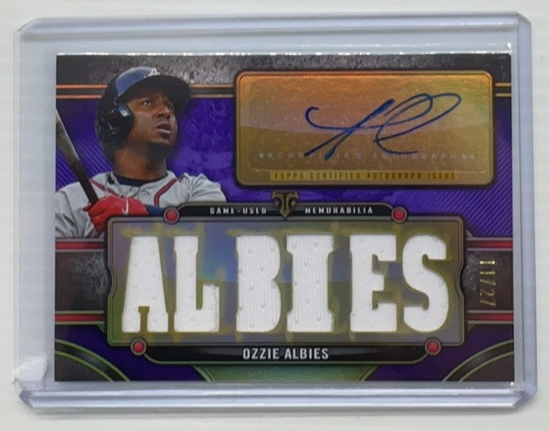 Ozzie Albies 2024 Topps Triple Threads #TTAR-ALB1 Autographs Relics ...