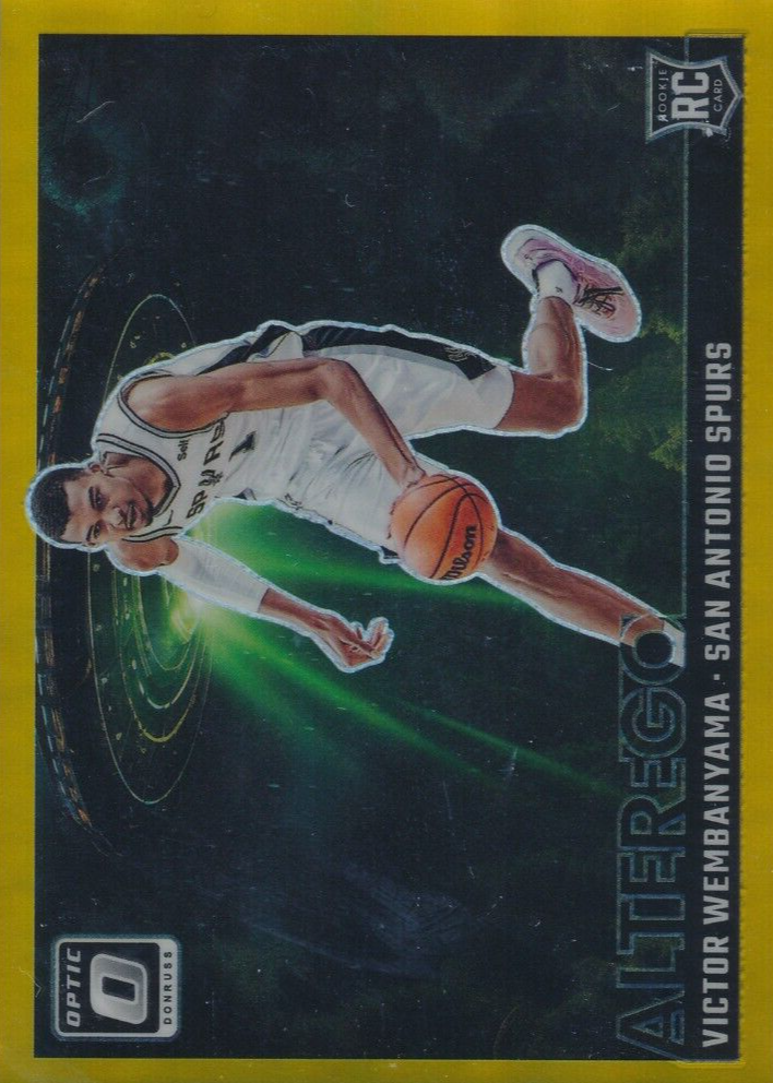Victor Wembanyama 2023 Optic #4 Alter Ego - Gold /10 Price Guide - Sports Card Investor