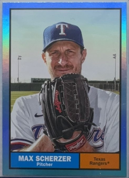 Max Scherzer 2024 Topps Archives #30 Blue Foilboard /25 Price Guide ...