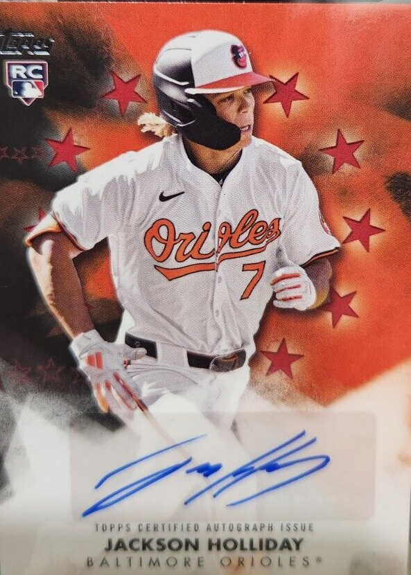 Jackson Holliday 2024 Topps Update #BSAU-JH Baseball Stars Autographs ...