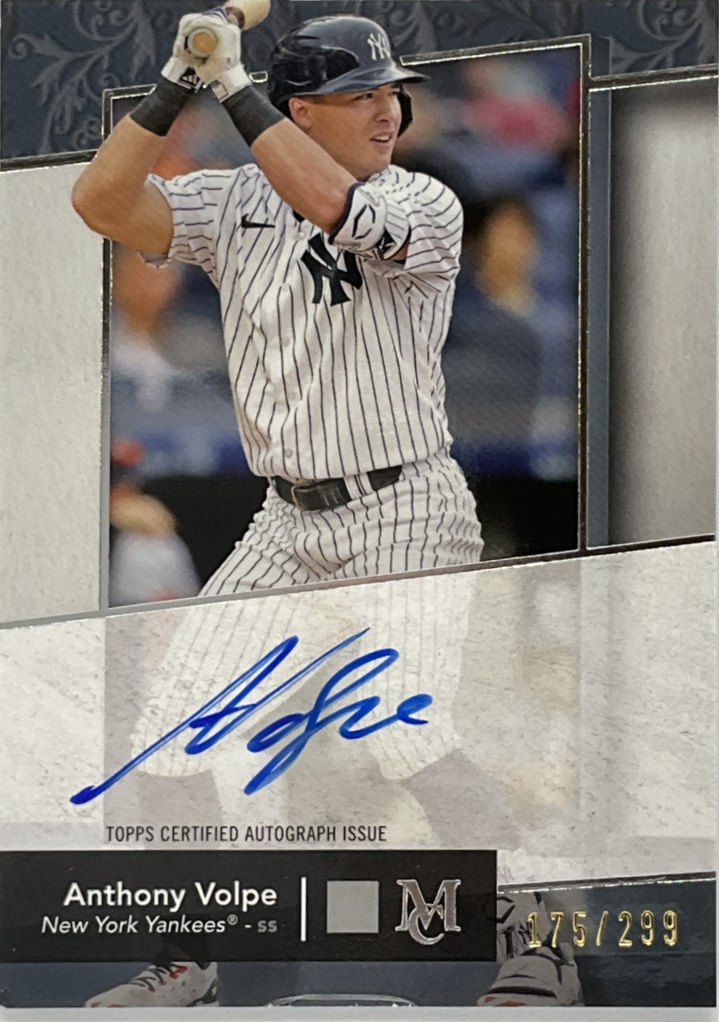 Anthony Volpe 2024 Topps Museum Collection #AA-AV Archival Autographs ...