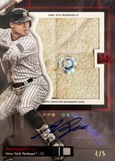 Anthony Volpe 2024 Topps Museum Collection #MLBBAR-AV MLB Authenticated ...