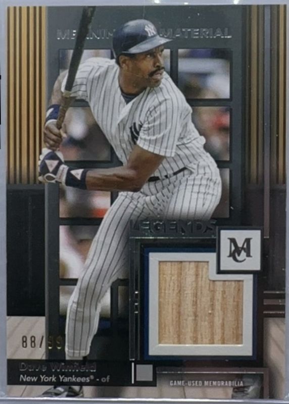 Dave Winfield 2024 Topps Museum Collection #MMRL-DW Meaningful ...