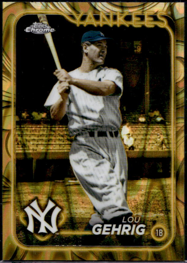 Lou Gehrig 2024 Topps Gilded Collection #4 Gold RayWave Refractor /25 ...