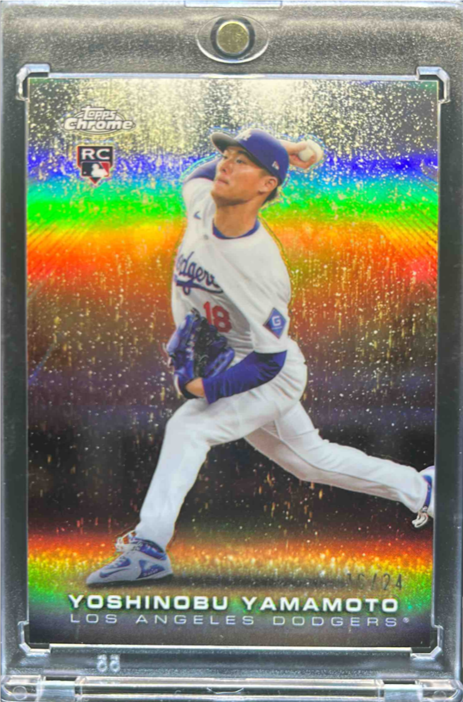 Yoshinobu Yamamoto 2024 Topps Gilded Collection #GS-11 Gold Storm /24 ...