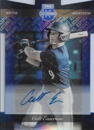 Colt Emerson 2023 Elite Extra Edition #153 Aspirations die-cut ...