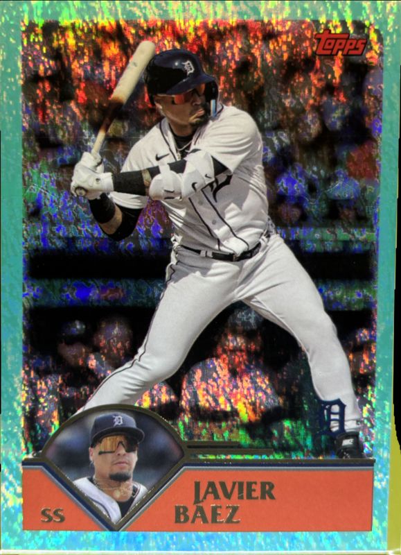 Javier Baez 2023 Topps Archives #254 Aqua Sparkle Foil /75 Price Guide ...