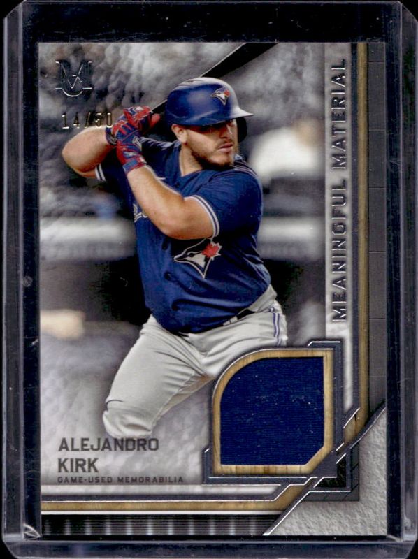 Alejandro Kirk 2023 Topps Museum Collection #MMR-AK Meaningful ...