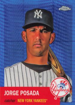 Jorge Posada 2022 Topps Chrome Platinum Anniversary #470 Blue Prism ...